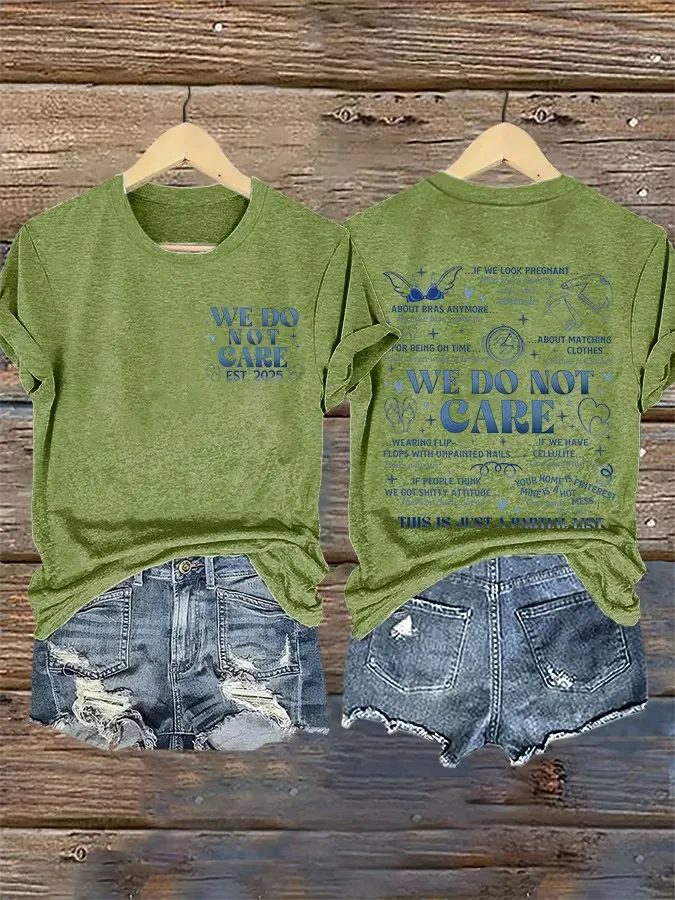 Retro Proud Member Of WDNC Club Est. 2025 We Do Not Care Print T-Shirt ...