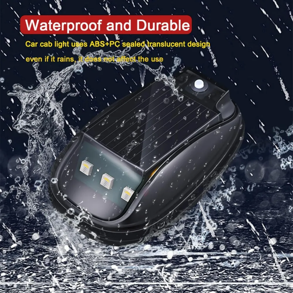 🎄Christmas Hot Sale 48% OFF🎅Solar Car Roof RGB Strobe Light With Rem ...