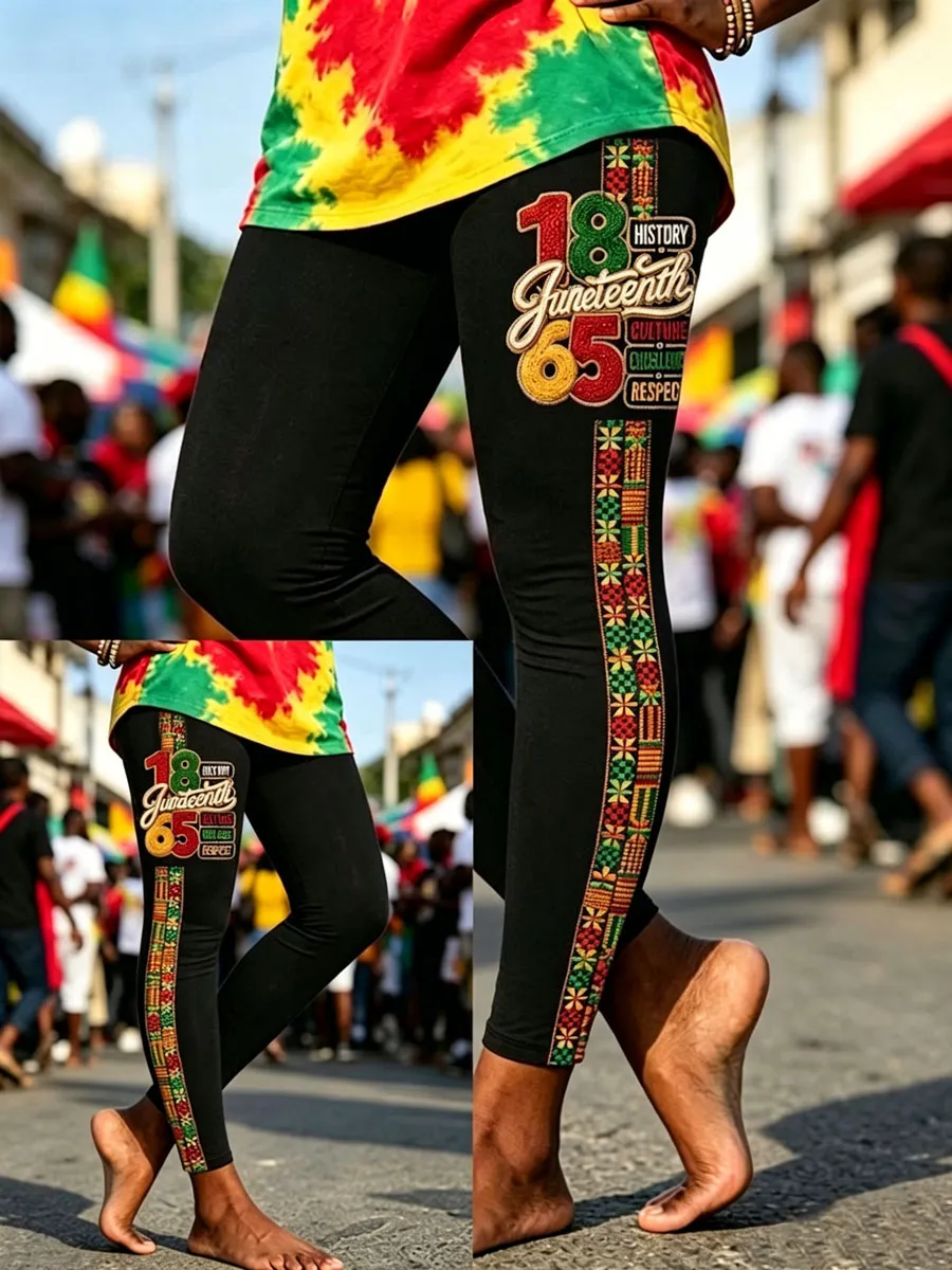 Women's Juneteenth Print Bottoms - Black Legacy Foundation