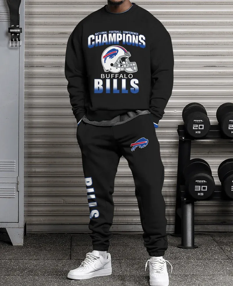 Buffalo Bills 3D sweatsuit and sweatpants 2 piece outfits - weavehot