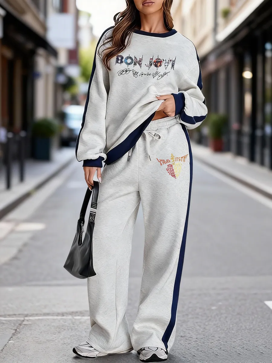 Women's Minimalist Casual Hoodie Two-Piece Set - weavpop