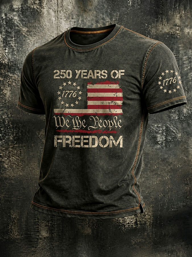 Men's 250 Years of Freedom We The People T-shirt - 250thindependence