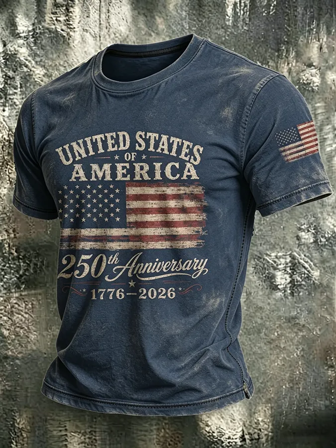 250Th Anniversary Washed And Worn Round Neck T-Shirt In The United Sta ...